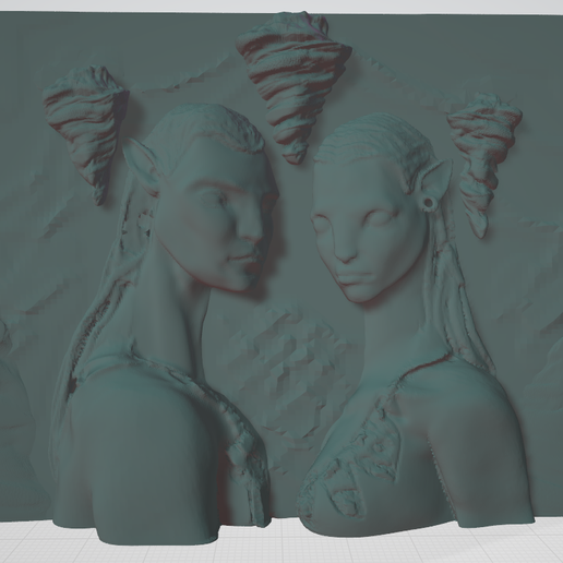 🎦 3D Na'vi Avatar Model in sand・ STL File for 3D printing・Cults