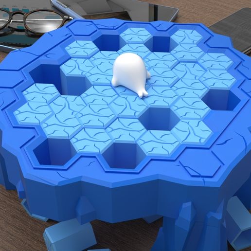 🧊 Don't Break The Ice Game - Ice Game Seals (BOARDGAME)・ OBJ File for ...