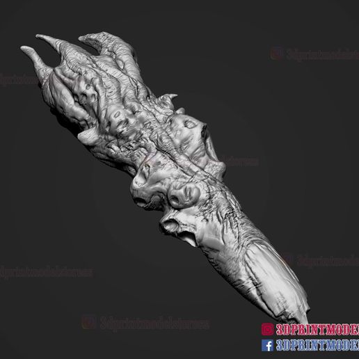 🗡️ Sukuna Finger - Jujutsu Kaisen Anime Cosplay Props・ 3D File for 3D ...