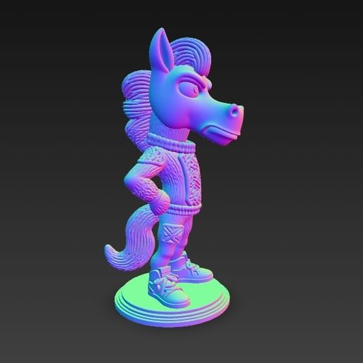 🐎 Modern Interpretation of a Classic Cartoon Style Anthropomorphic ...