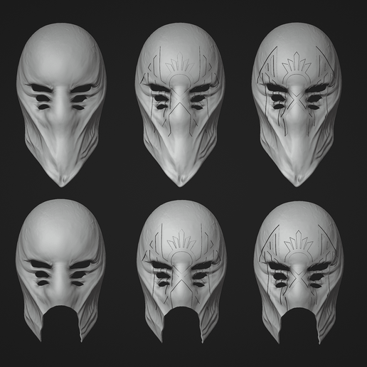 Archivo 3D Sleep Token Vessel ver1 mask (6 models) 💤 ・Objeto para ...