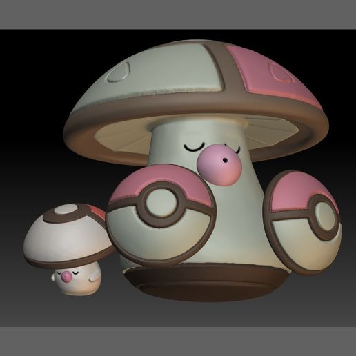 🐉 Pokemon Foongus Amoonguss・ STL File for 3D printing・Cults