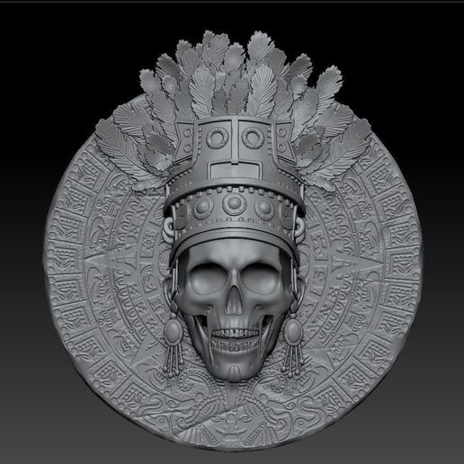 3D file Aztec god 🪨 ・3D printing idea to download・Cults