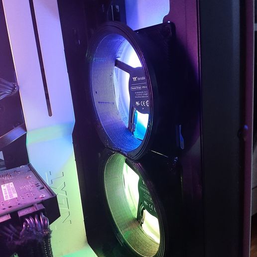 📱 120mm PC case fan velocity stack shroud intake・ 3MF File for ・Cults