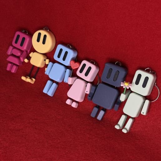 3D file STRING-FLEX - CUSTOMIZABLE CHARACTERS KEYCHAIN 🗝️ ・3D printable ...