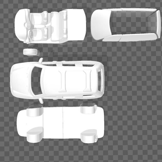 🚙 Ford Windstar 2000 – Detailed Separate Parts Minivan Model Kit – STL ...