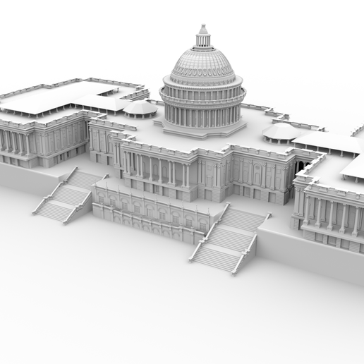 🇺🇸 USA Parliament・ 3D File for ・Cults