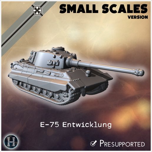 🤏 E-75 Entwicklung (small scales version) - Germany Eastern Western ...