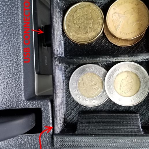 🪙 VW Jetta MK7 (2019-) Coin Tray・Free 3D File for ・Cults