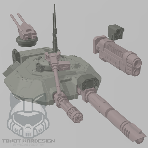 🪖 Raidpulsor Executioner Turret・ 3D File for 3D printing・Cults