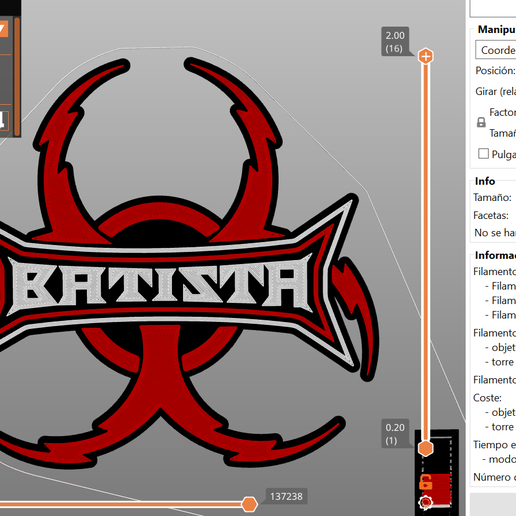 👾 Batista logo・Free 3MF File for 3D printing・Cults