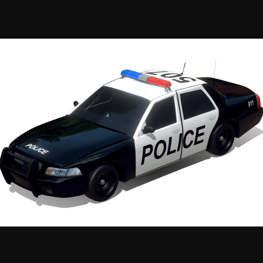 👑 CROWN VICTORIA INTERCEPTOR POLICE CAR・ STL File for 3D printing・Cults