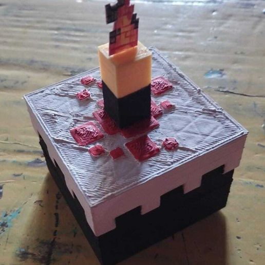 Free STL file Minecraft Cake Box 🍰 ・3D printable model to download・Cults