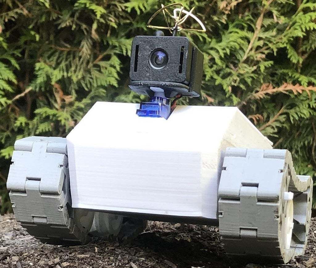 Скачать бесплатный файл STL 3D printed Arduino FPV RC Tracked Car With ...