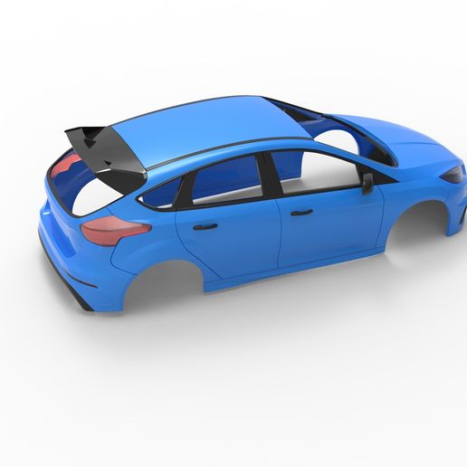 🚙 ford focus rs rc body shell・ STL File for 3D printing・Cults