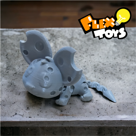 🧀 Cute Flexi Cheese Mouse・ STL File for 3D printing・Cults