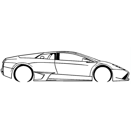 STL file Lamborghini Murcielago LP640 🚗 (DXF)・3D printing design to ...