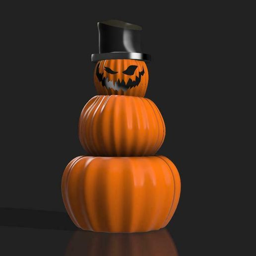 Free STL file Halloween Pumpkin Figurine Creepy Jack O Lantern Statue ...