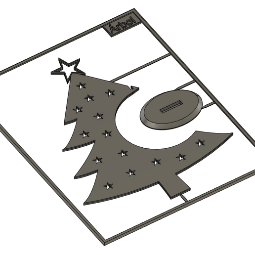 ️ Snowflake Christmas Tree Kit Card・Free STL File for ・Cults