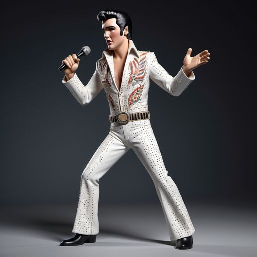 🧑‍🎤 Elvis Presley・Archivo STL para Impresión 3D・Cults