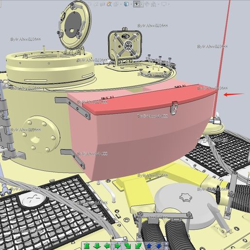 3D file Tiger Tank Turret bin used by s.Pz.Abt. 503 (STL-35) 🐅 ・3D ...