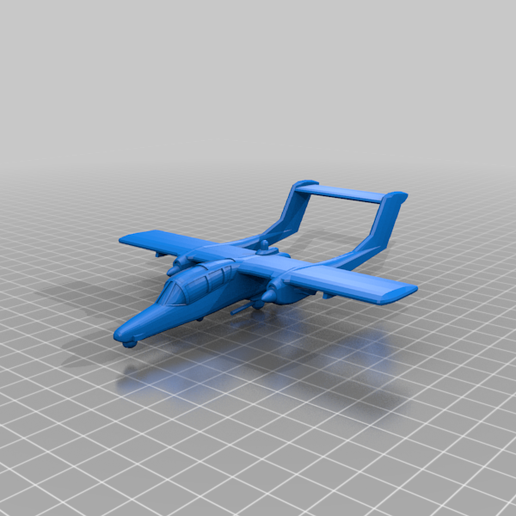 🎲 OV-10 Bronco for microarmor・Free 3D File for ・Cults