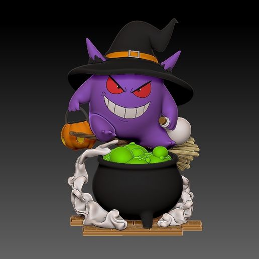 🐉 pokemon gastly evolution pack halloween・ STL File for ・Cults