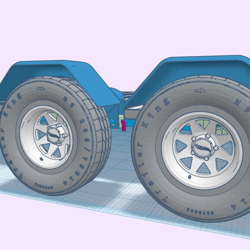 🚐 Low Profile Trailer, 1/25 scale・ STL File for 3D printing・Cults