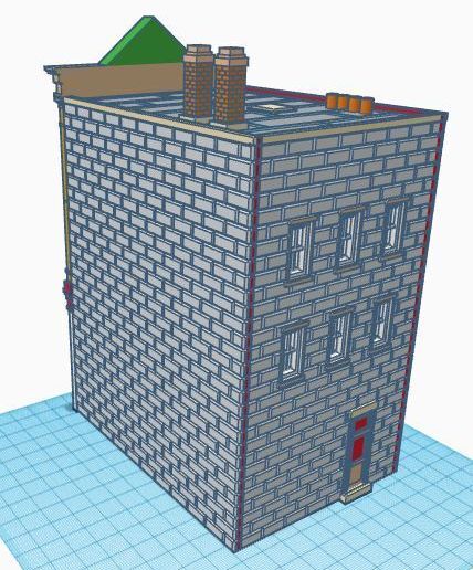 🏗️ HO Scale stone commercial building "The Davies Building"・ STL File ...