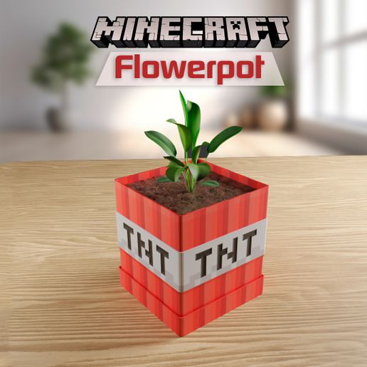 Free STL file Maceta Minecraft TNT 🪞 ・3D printing design to download・Cults