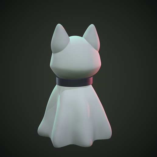 🎃 HALLOWEEN - Ghost cat・ OBJ File for 3D printing・Cults