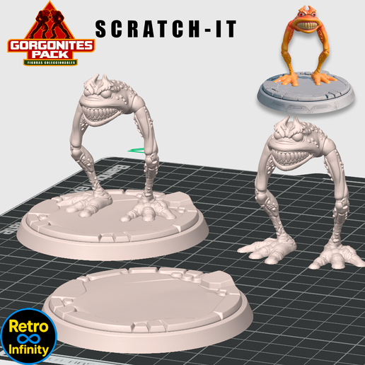 🤏 Gorgonites Pack 1 - Small Soldiers 3D figurines (7 characters ...