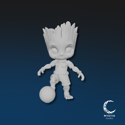 Groot Footballer - The Keeper of the Ball ⚽🌿・ STL File for 3D printing ...