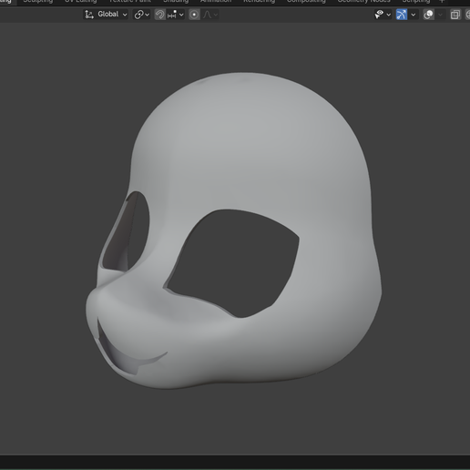 🎨 kigu kemono furry mask・Free STL File for 3D printing・Cults