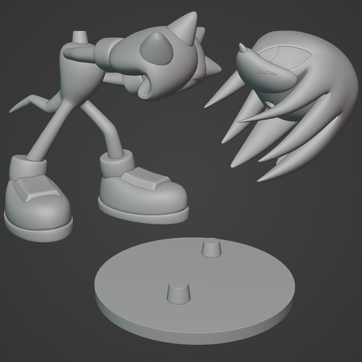 🦔 Knuckles the Echidna・Free STL File for 3D printing・Cults