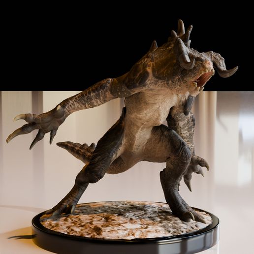 🏆 Death Claw Figurine・ STL File for 3D printing・Cults