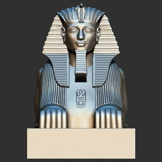 3D file egyptian pharaoh Sphinx of Hatshepsut Statue 3d printable model ...