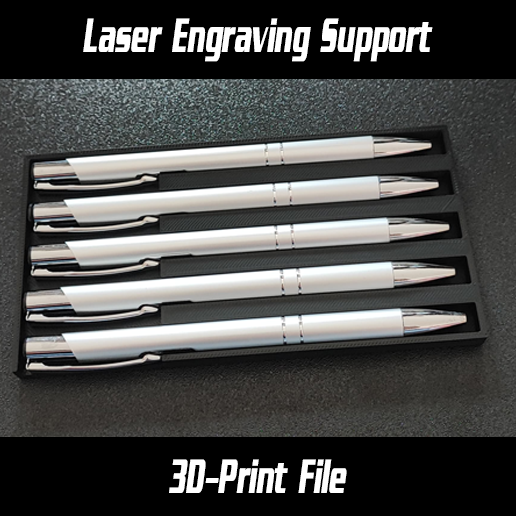 🖊️ Laser engraving - Pen holder・ STL File for 3D printing・Cults