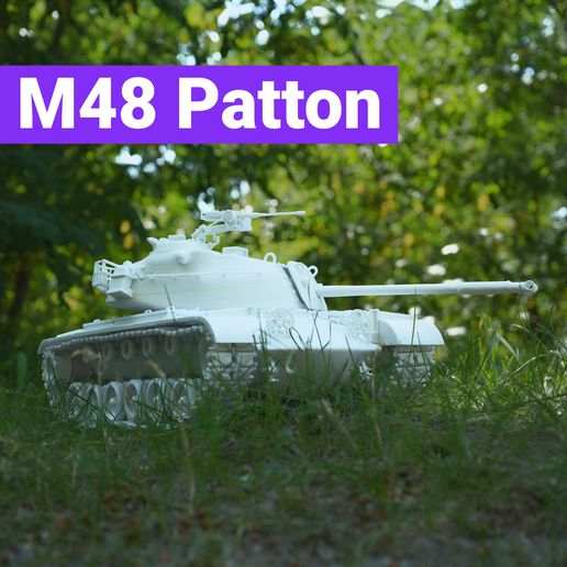 🪖 M48 Patton・ 3D File for 3D printing・Cults