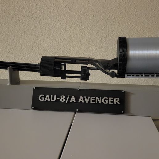 Archivo STL GAU-8/A Avenger réplica del A-10 Warthog 🦸 ・Modelo ...