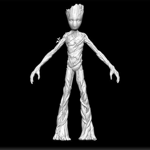 👾 Groot・ STL File for 3D printing・Cults