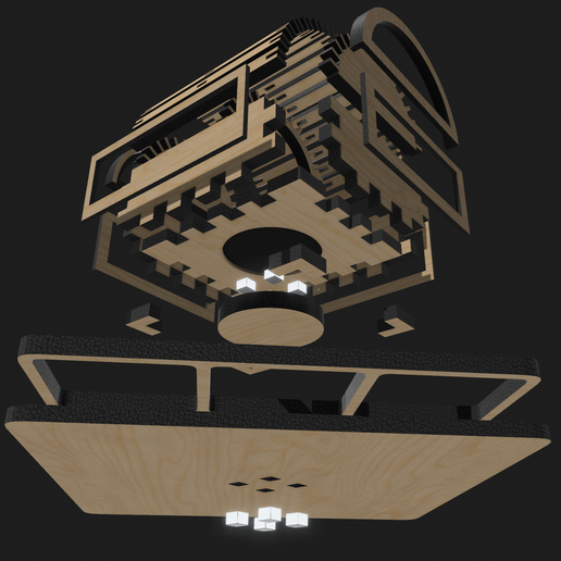 💀 Tic-Tac-Toe Skull & Bones w/ Chest [Magnets]・Free 3D File for CNC ...