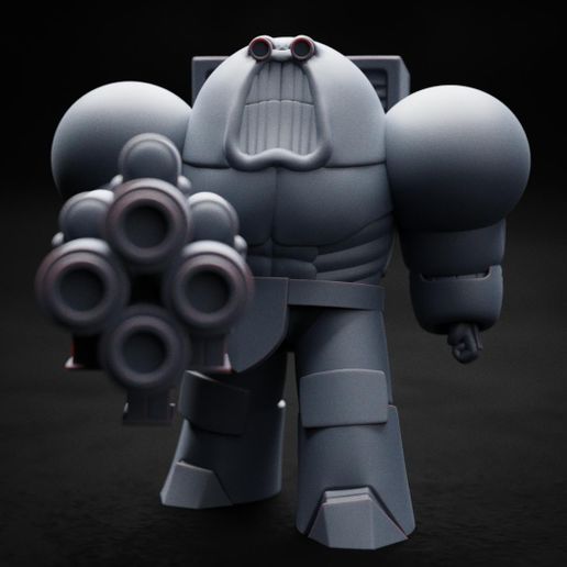 🛰 Space King - Bryce with gun・Free STL File for 3D printing・Cults