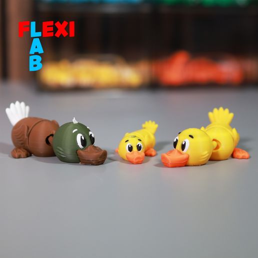 🦆 Movable little duck - FLEXI LAB・ 3MF File for 3D printing・Cults
