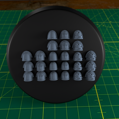 Download 6 3D models from Shoulder Pads listed by Tricontagon • 3D ...