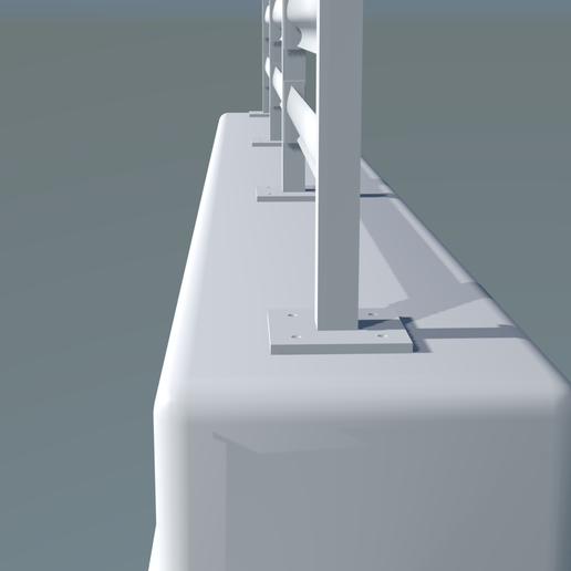 🛣️ Realistic Concrete Guardrail – 3D Print Model (STL)・ STL File for 3D ...