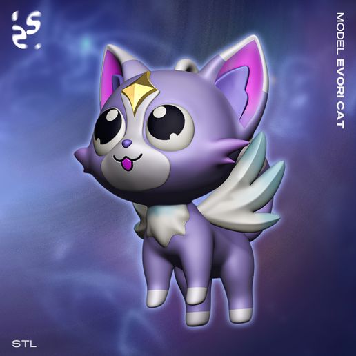 Archivo 3D Valorant - Evori Dreamwings Cat Buddy 🐱 ・Objeto imprimible ...