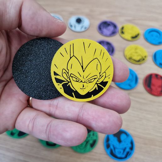 🪙 SSJ Vegeta (DBZ) collectible coin・ STL File for 3D printing・Cults