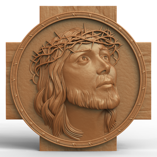 3D file 3D Model STL File for CNC Router Laser & 3D Printer 2524 Jesus ...