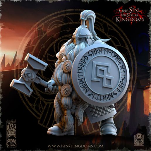 3D file Dwarven Kingdoms Highborn Warriors ⚔️ ・3D printable model to ...
